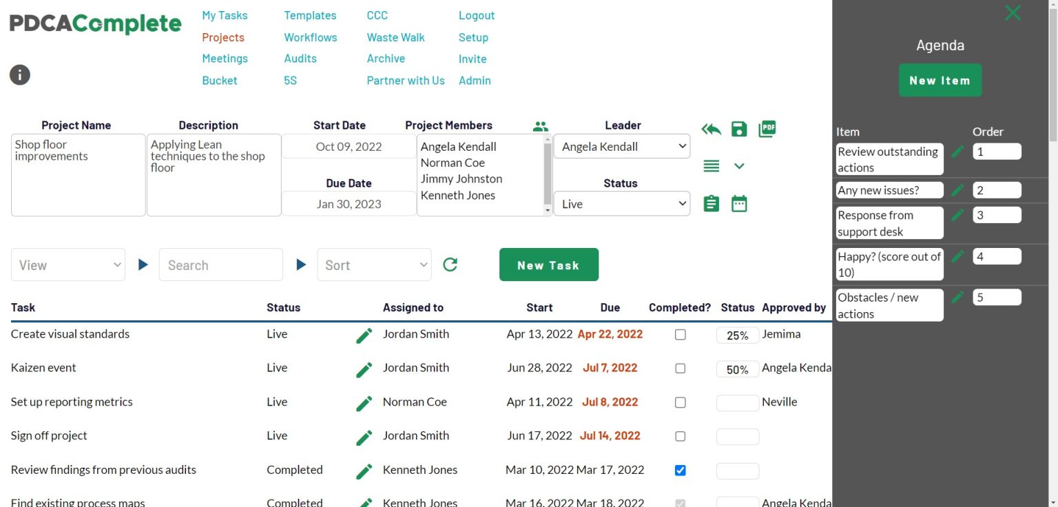 Continuous Improvement Tracking Software - PDCA Complete Continuous Improvement Tracking Software - PDCA Complete